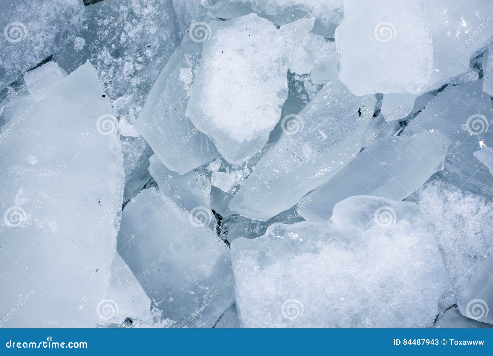 Frozen Blocks of Ice on the Beach Stock Image - Image of nature ...
