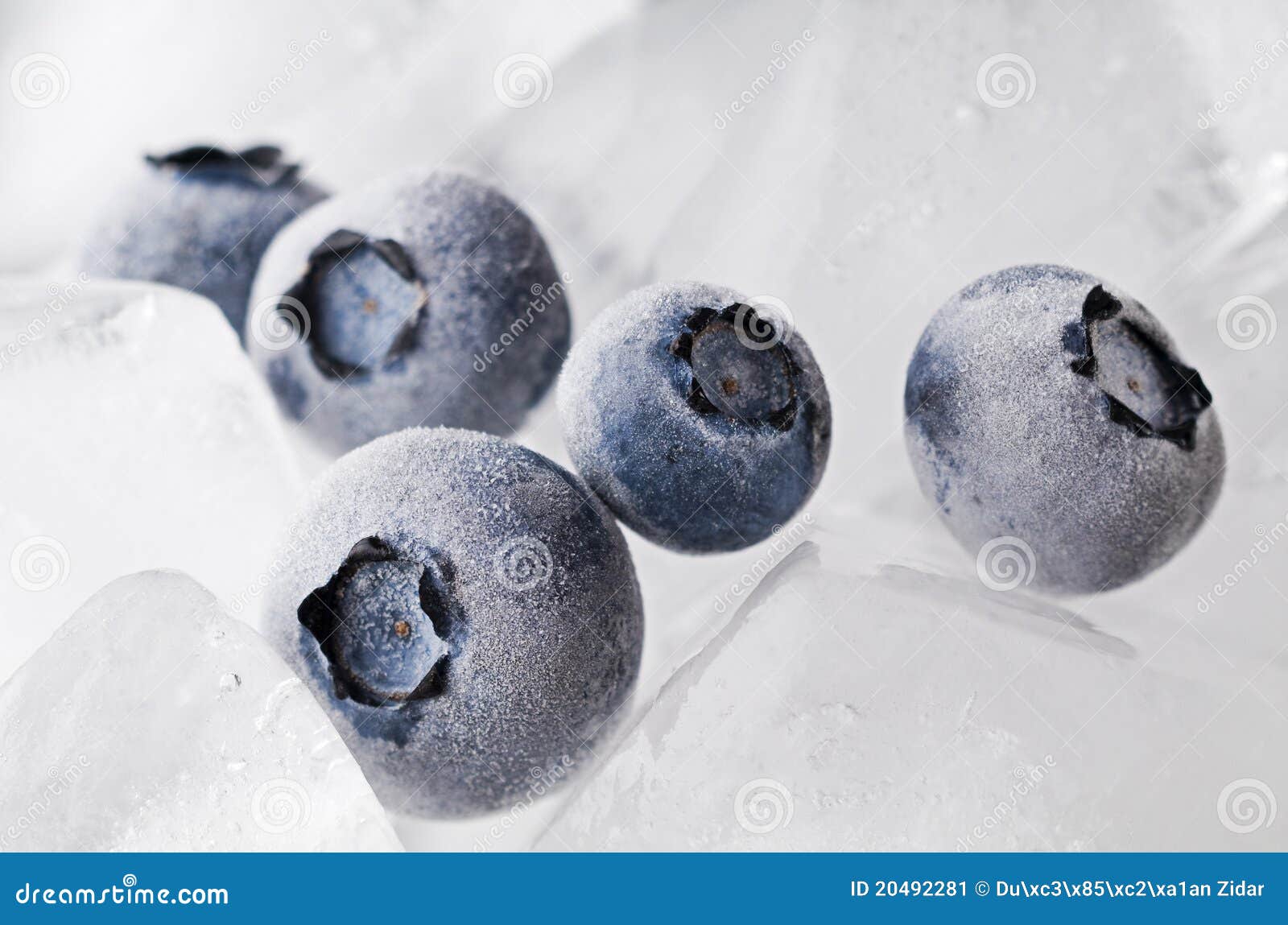 Frozen blueberries stock image. Image of detail, produce - 20492281