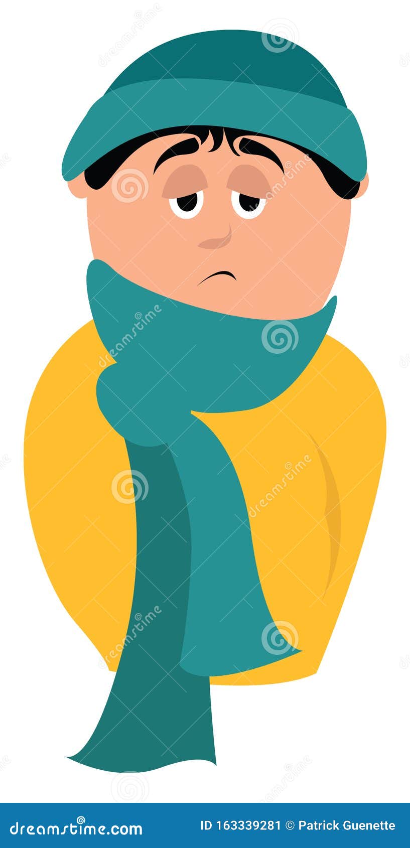 Frozen Boy, Illustration, Vector Stock Illustration - Illustration of ...