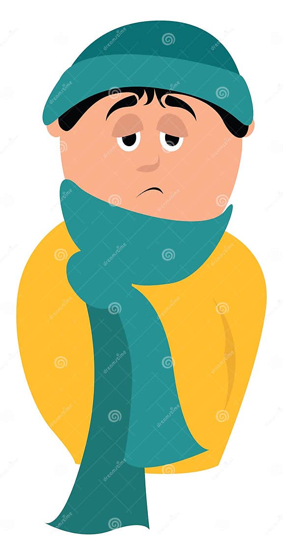 Frozen Boy, Illustration, Vector Stock Illustration - Illustration of ...