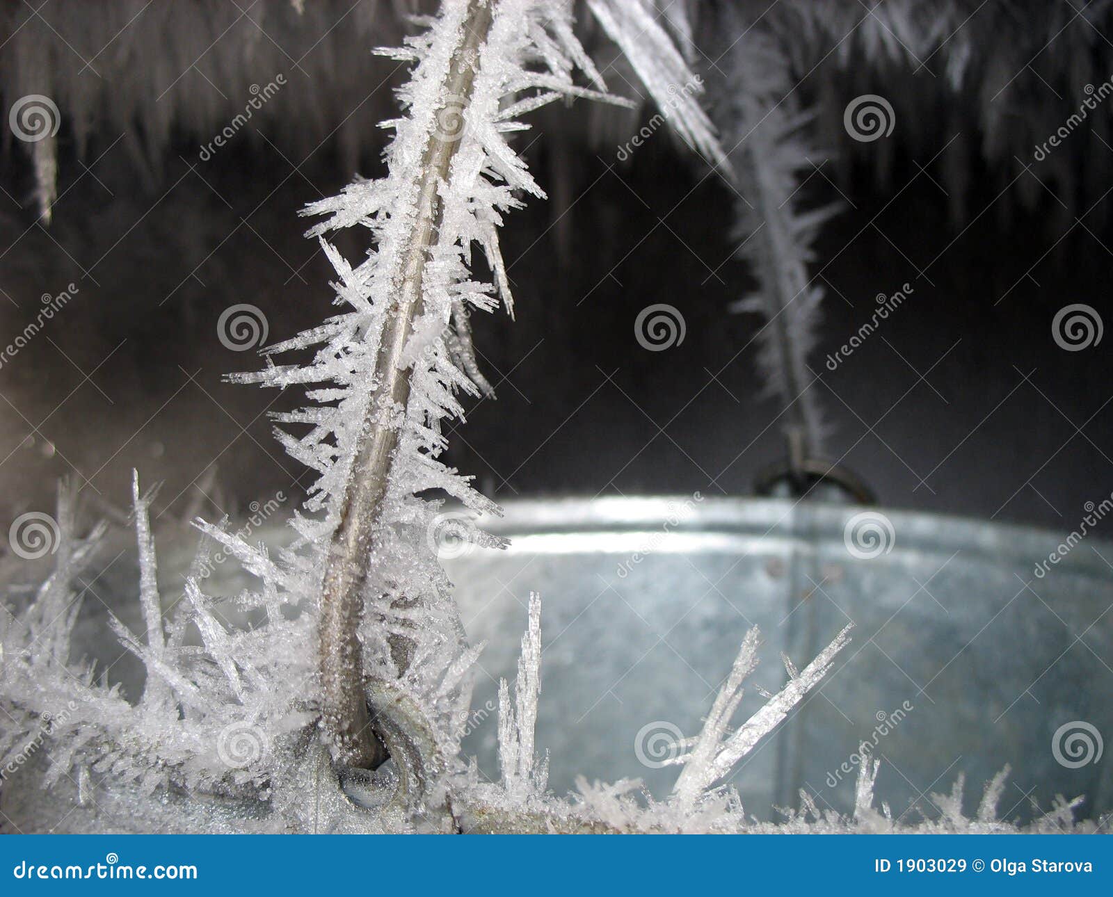 The frozen bucket stock image. Image of cold, handle, coldly - 1903029