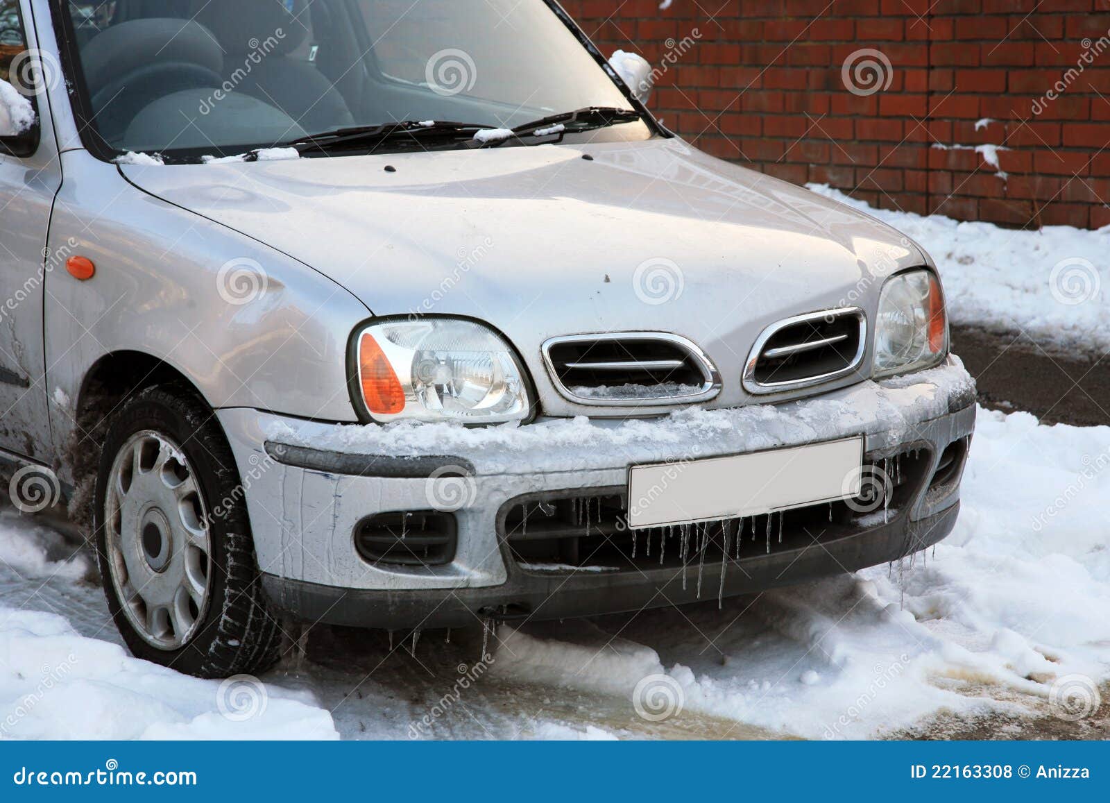 Frozen car stock photo. Image of frozen, view, frost - 22163308