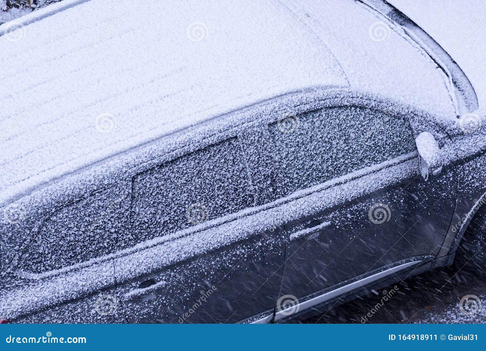 Frozen Car Windows. Concept: Winter and Frost, Cooling Stock Image ...