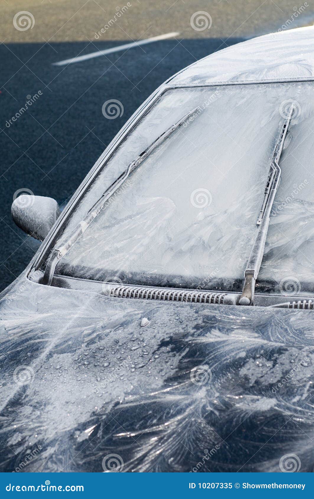 Frozen car windscreen stock image. Image of windscreen - 10207335