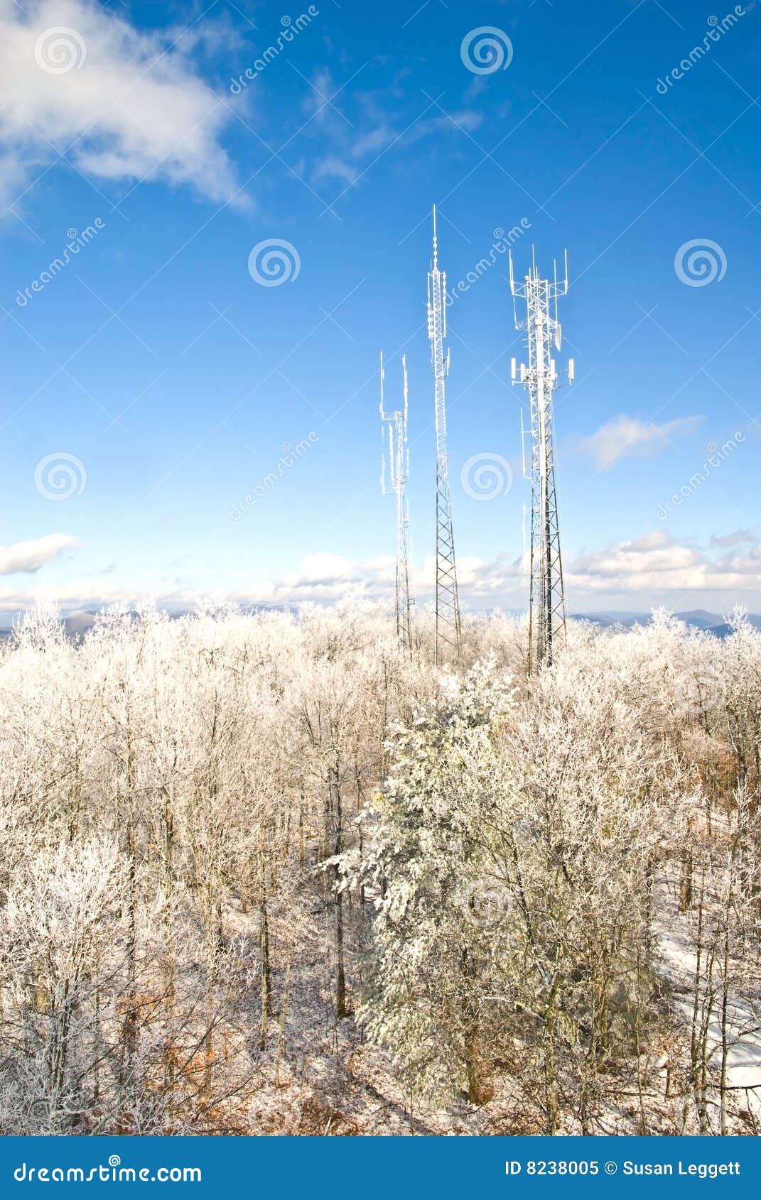 Frozen Cell Towers Royalty-Free Stock Photography | CartoonDealer.com ...
