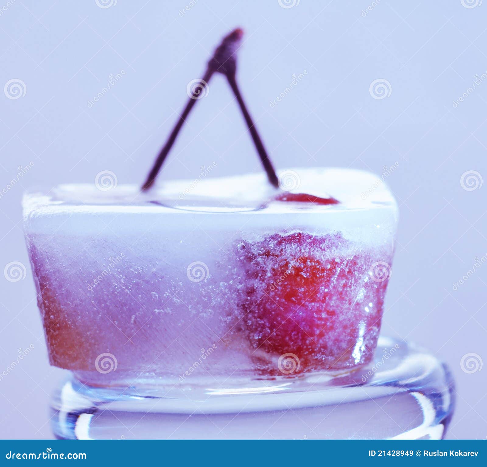 Frozen cherry. stock image. Image of sweet, freeze, cherry - 21428949