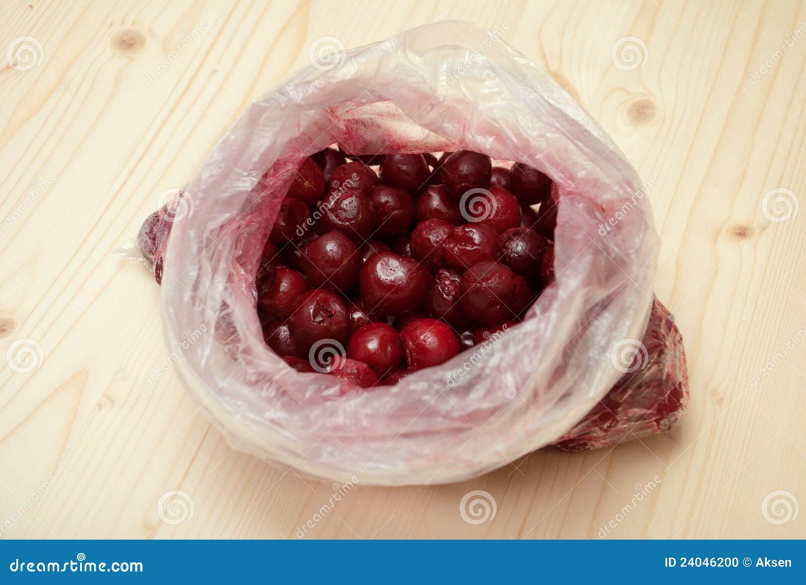 The Frozen Cherry in a Package Stock Photo - Image of finished, package ...
