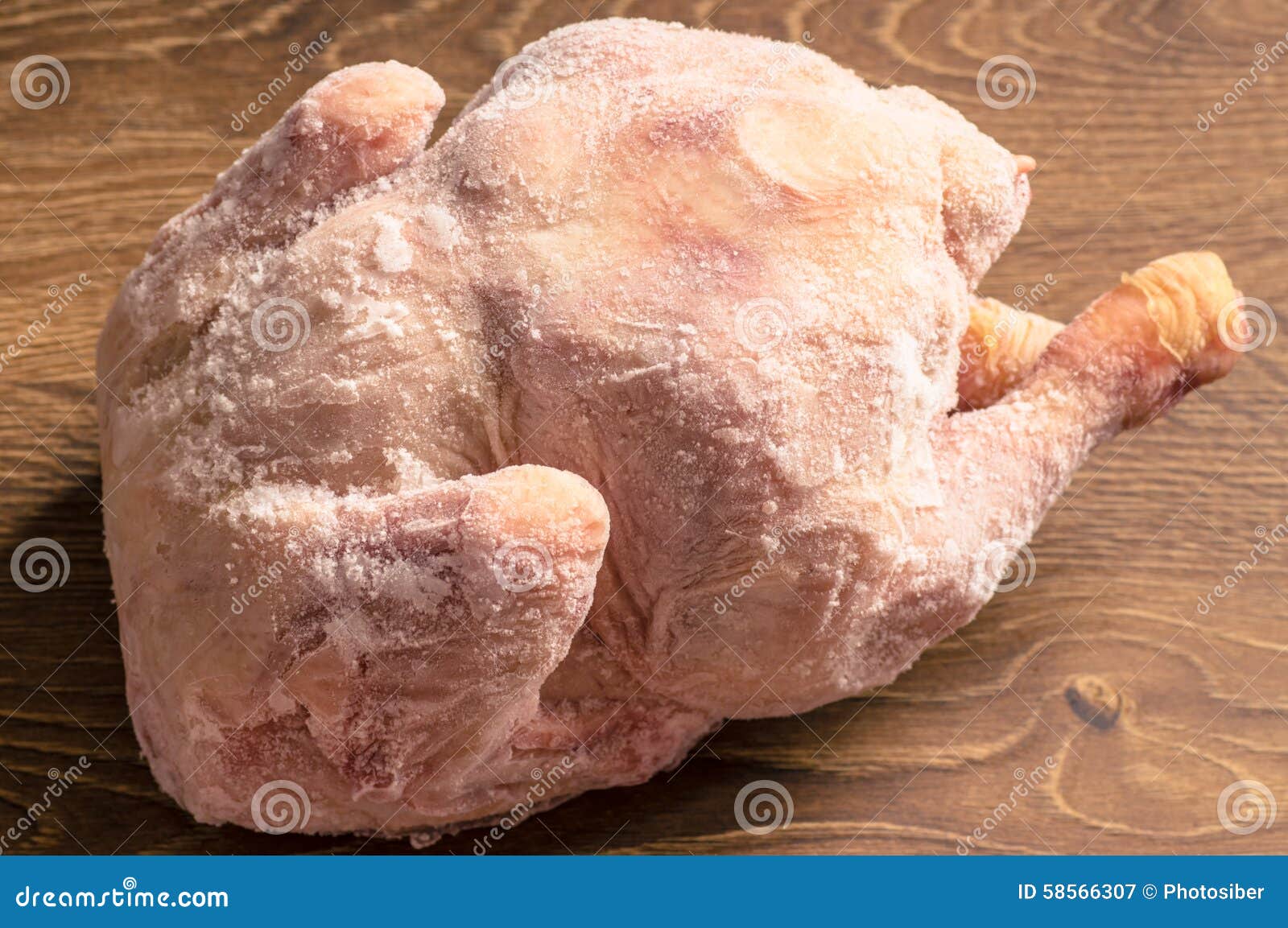 Frozen Chicken in the Frost Stock Image - Image of nutrition, white ...