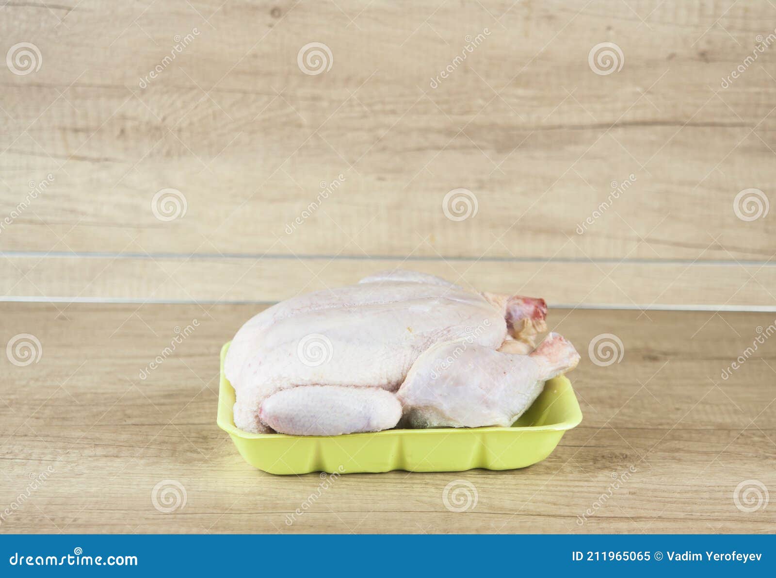 Frozen Chicken in the Frost on the Table Stock Image - Image of cooked ...
