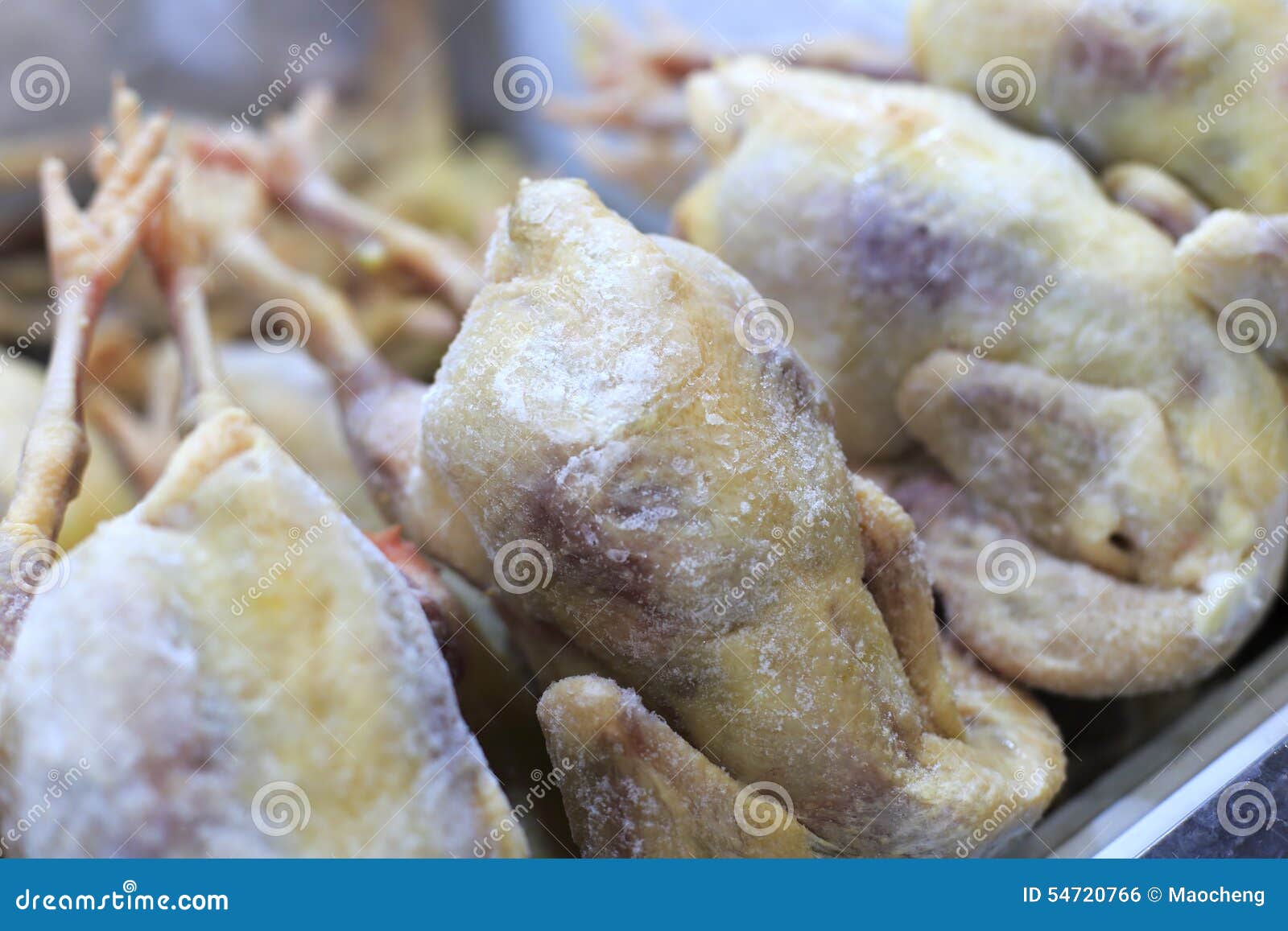 Frozen chicken stock photo. Image of store, uncooked - 54720766