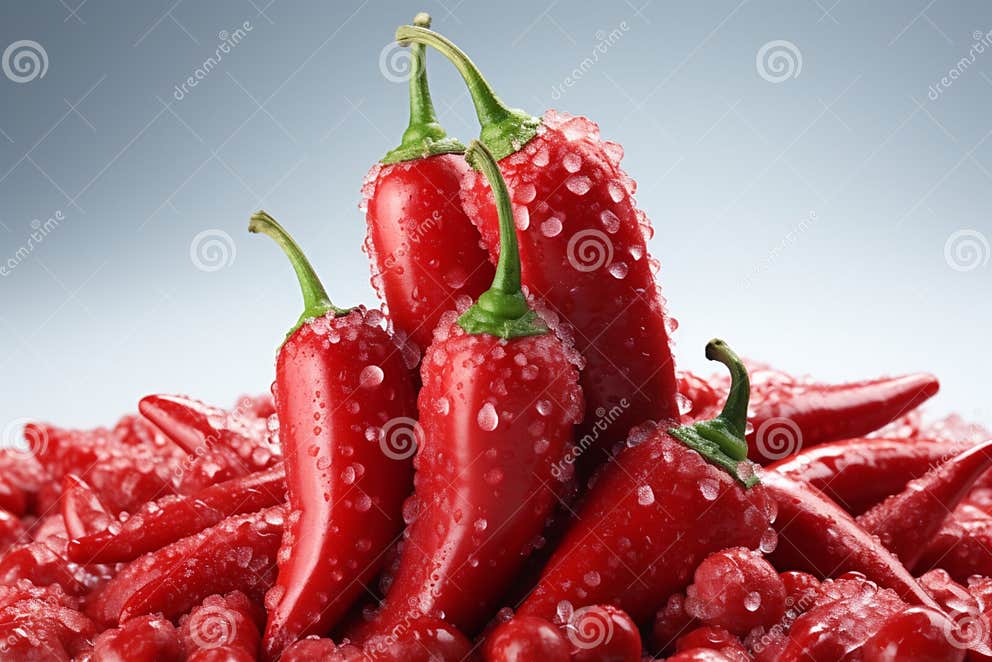 Frozen Chilli stock illustration. Illustration of vitamin - 301478339