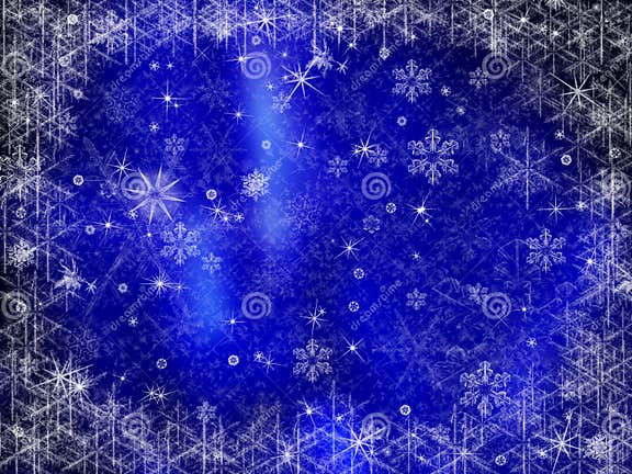 Frozen Christmas Background Frame Stock Illustration - Illustration of ...