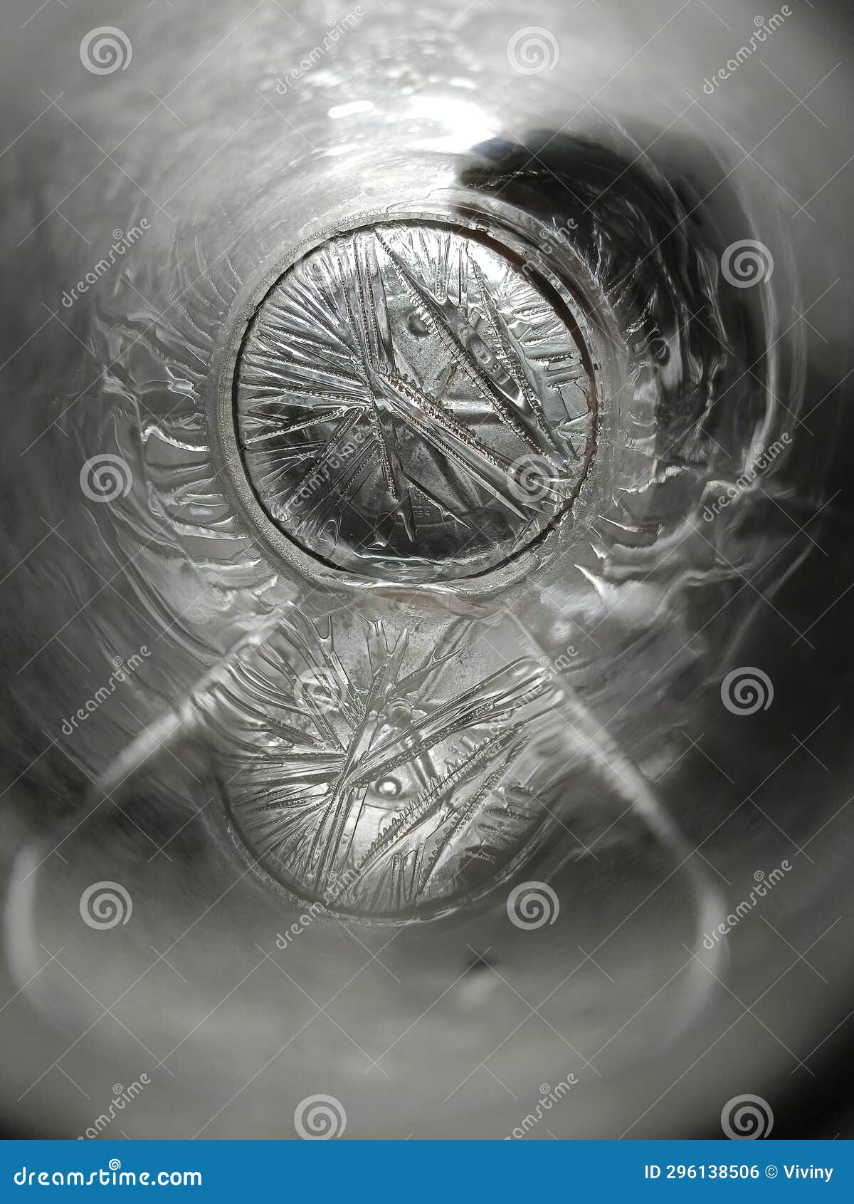 Frozen Chrystal Ice in a Drinking Water Stock Photo - Image of light ...