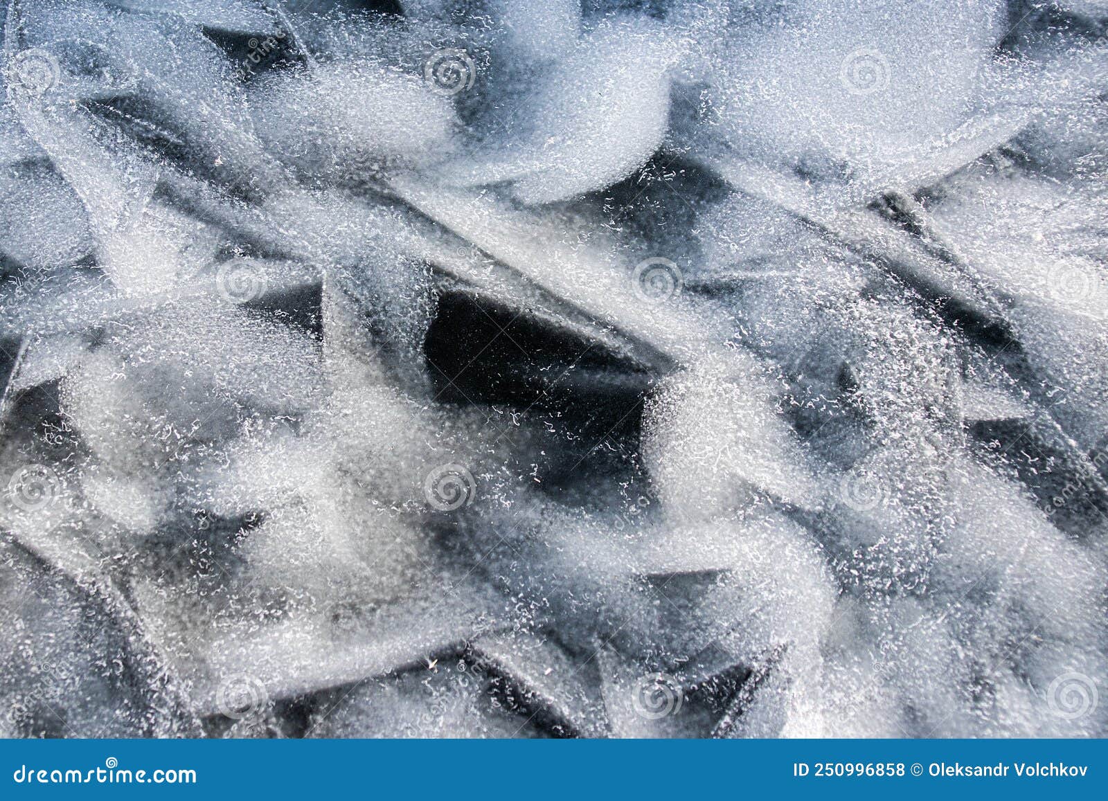 Frozen Chunks of Ice on the Water Stock Photo - Image of block, closeup ...