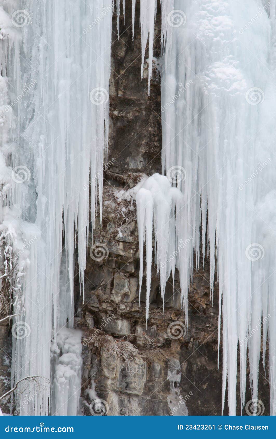 Frozen Cliff stock image. Image of form, brown, melting - 23423261
