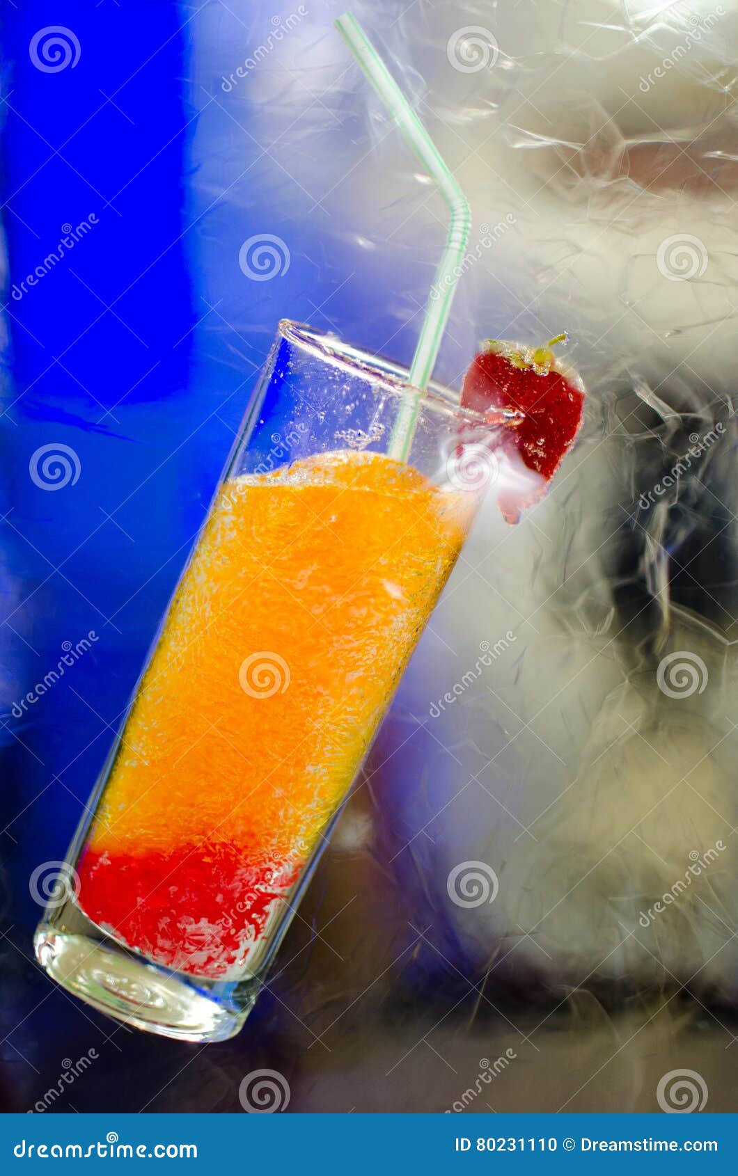 Frozen Cocktail Inside of a Ice Block Stock Photo - Image of deep ...