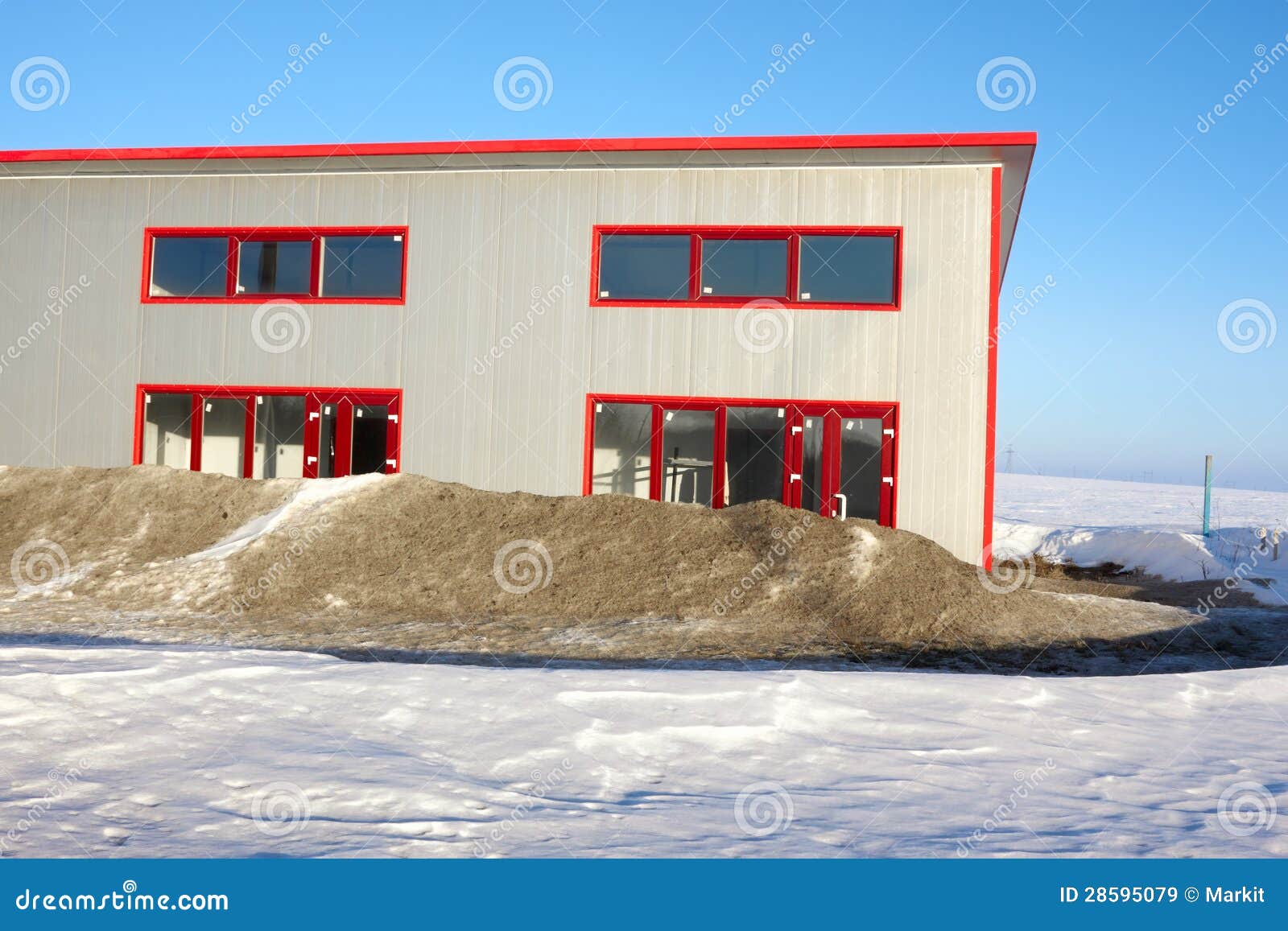 Frozen construction stock image. Image of outdoors, dirty - 28595079