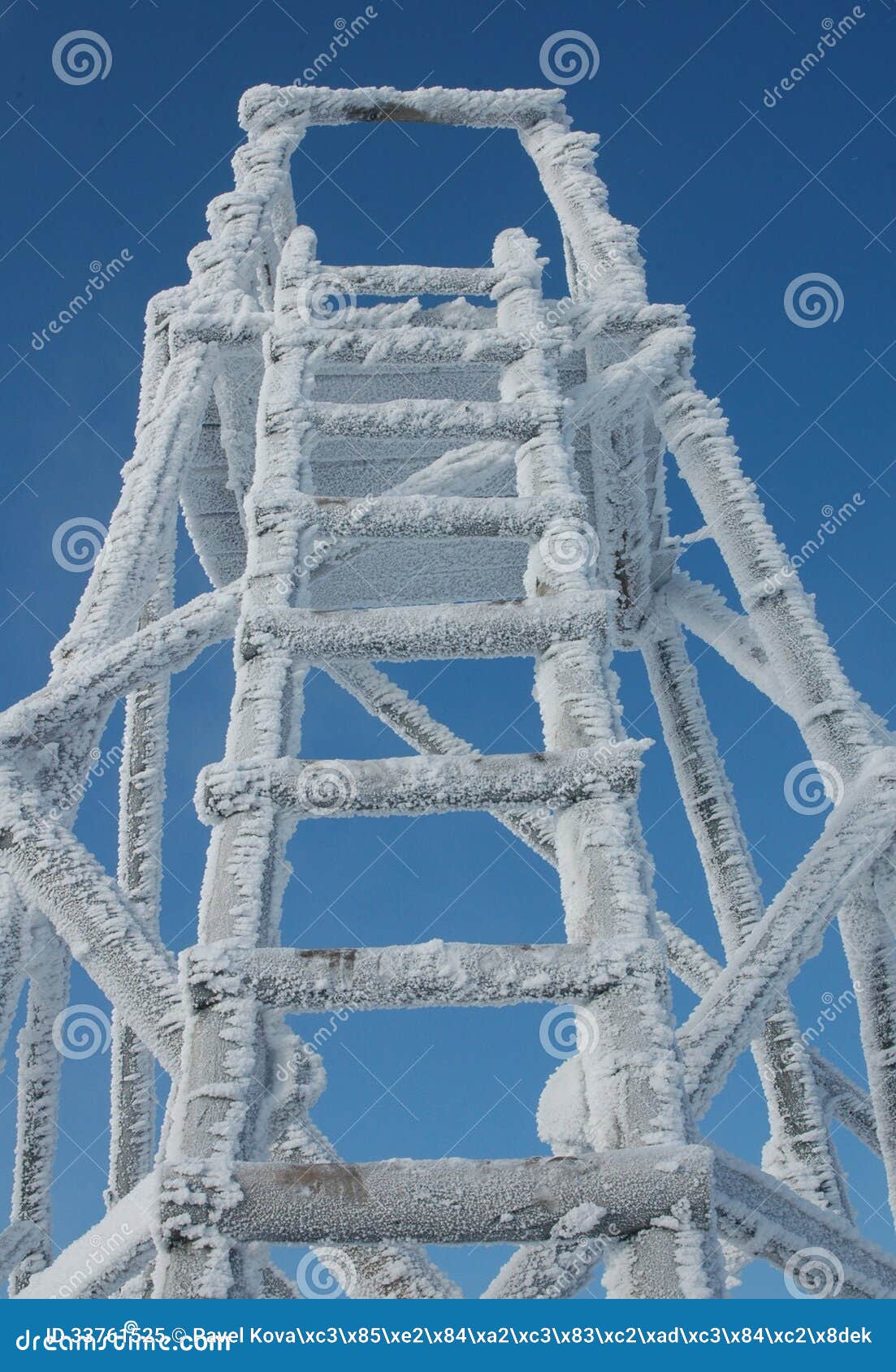 Frozen Construction Lookout Royalty-Free Stock Photography ...