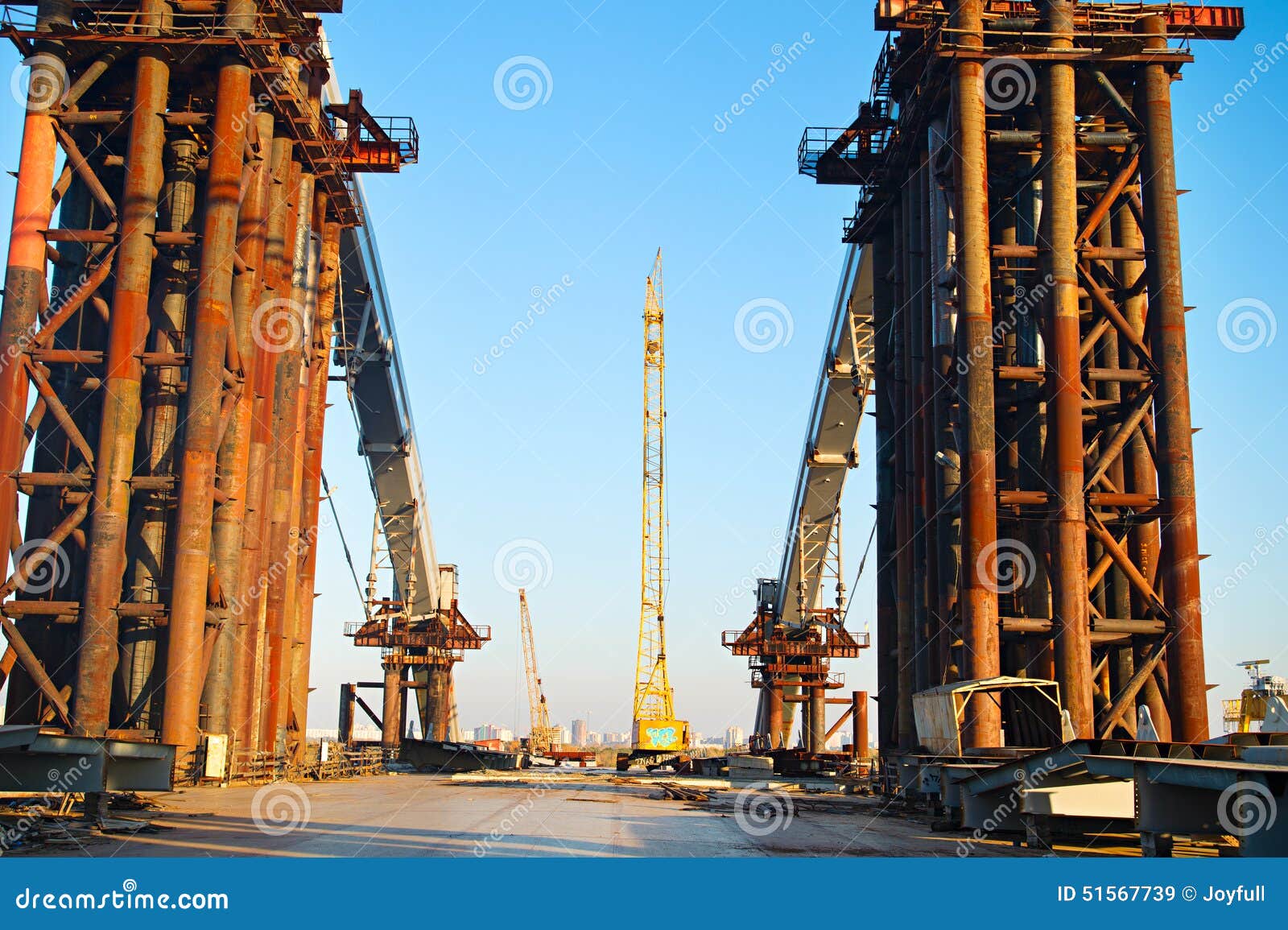 Frozen Construction Site, Ukraine Stock Image - Image of scene, space ...