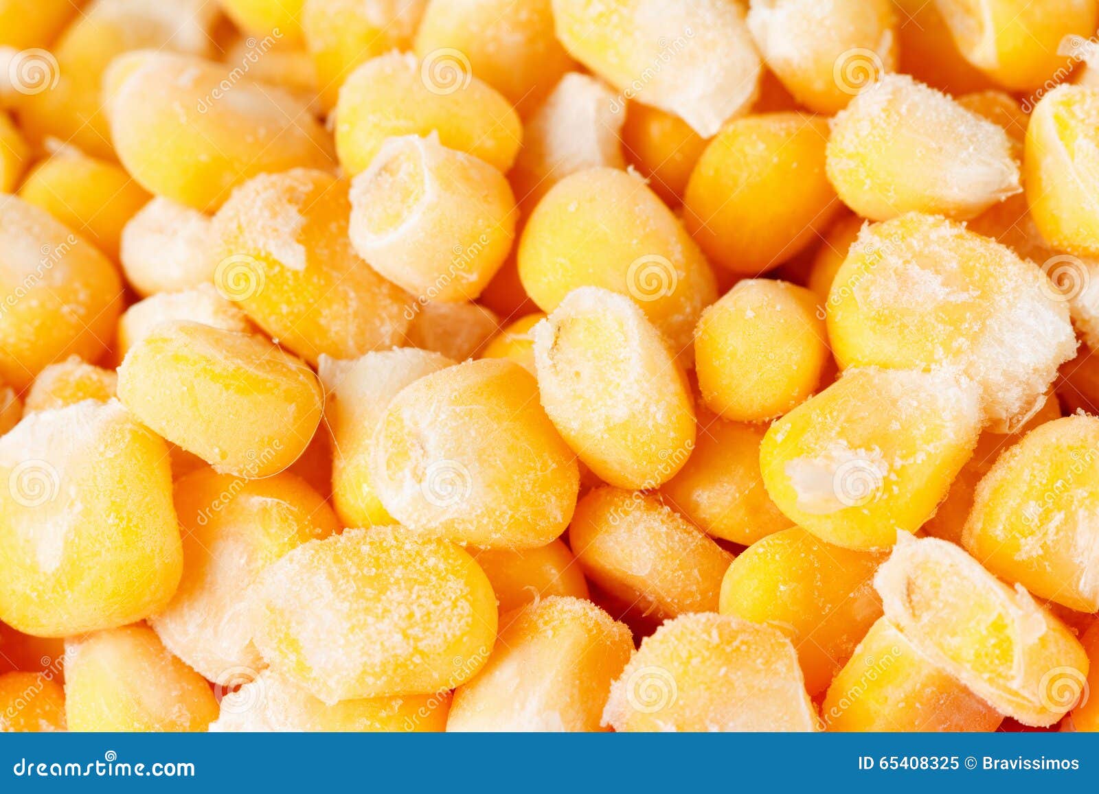 Frozen corn background stock image. Image of grain, frosted - 65408325