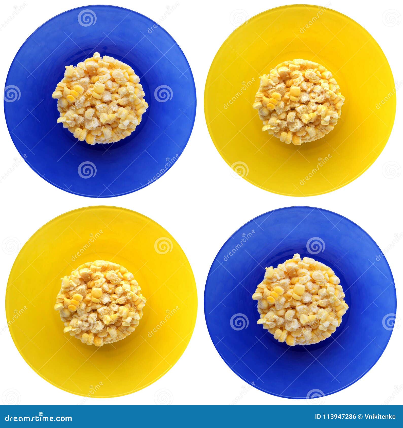 Frozen Corn with Ice Crystals As Pattern Stock Photo - Image of food ...