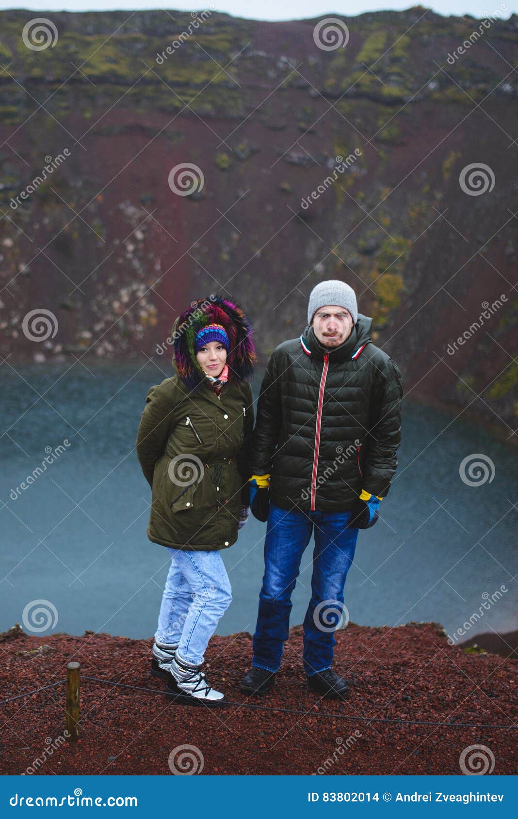 Frozen Couple on Hill stock photo. Image of nature, mountain - 83802014