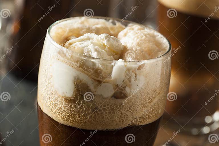 Frozen Dark Stout Beer Float Stock Photo - Image of alcohol, brown ...