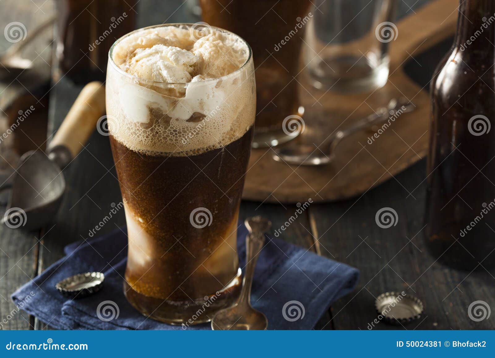 Frozen Dark Stout Beer Float Stock Image - Image of refreshment ...