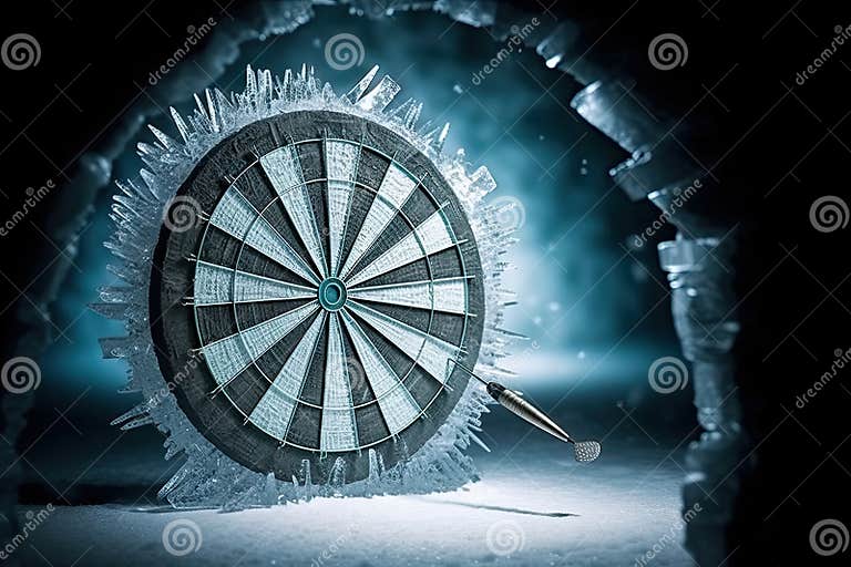 Frozen Dart Hitting Center Target Illustration Stock Image - Image of ... Frozen Dart Hitting Center Target Illustration Stock Image - Image of ...