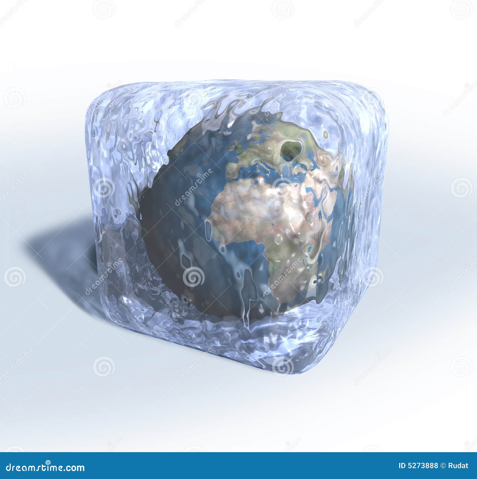 Frozen Earth stock illustration. Illustration of freezing - 5273888