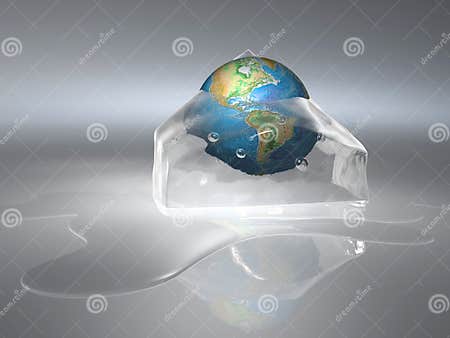 Frozen Earth stock illustration. Illustration of world - 5407121