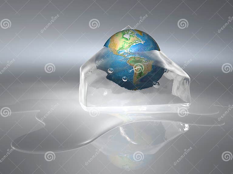 Frozen Earth stock illustration. Illustration of world - 5407121