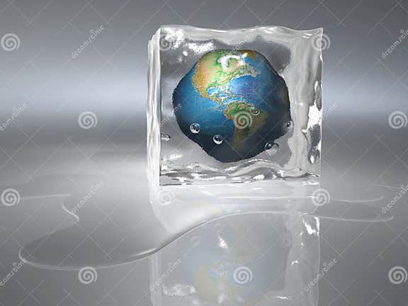 Frozen Earth stock illustration. Illustration of global - 5407123