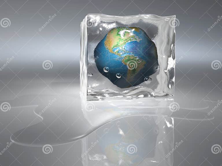 Frozen Earth stock illustration. Illustration of global - 5407123