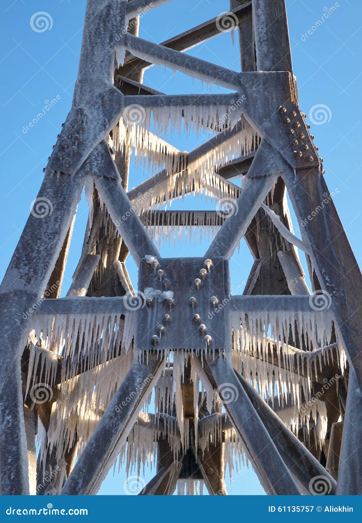 Frozen electric stock image. Image of winter, covered - 61135757