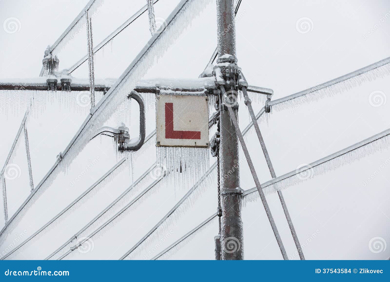 Frozen Electrical Utility Meter Stock Image | CartoonDealer.com #139482733