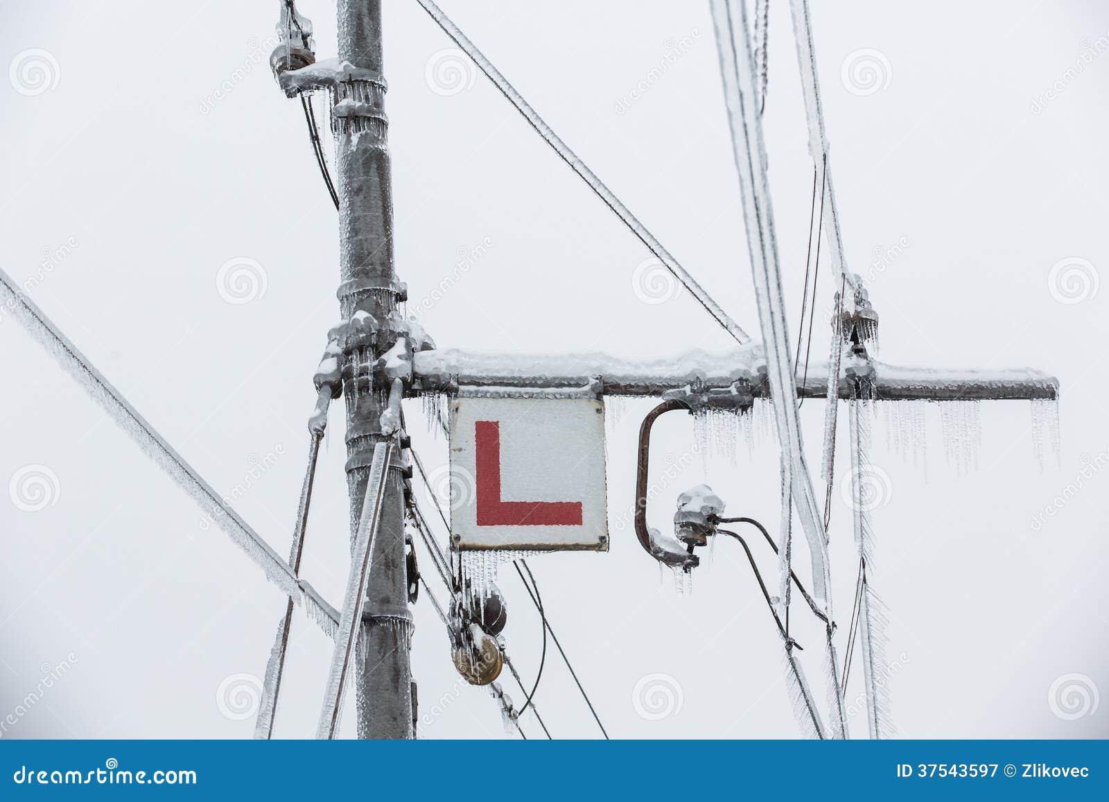 Frozen Electrical Utility Meter Stock Image | CartoonDealer.com #139482733