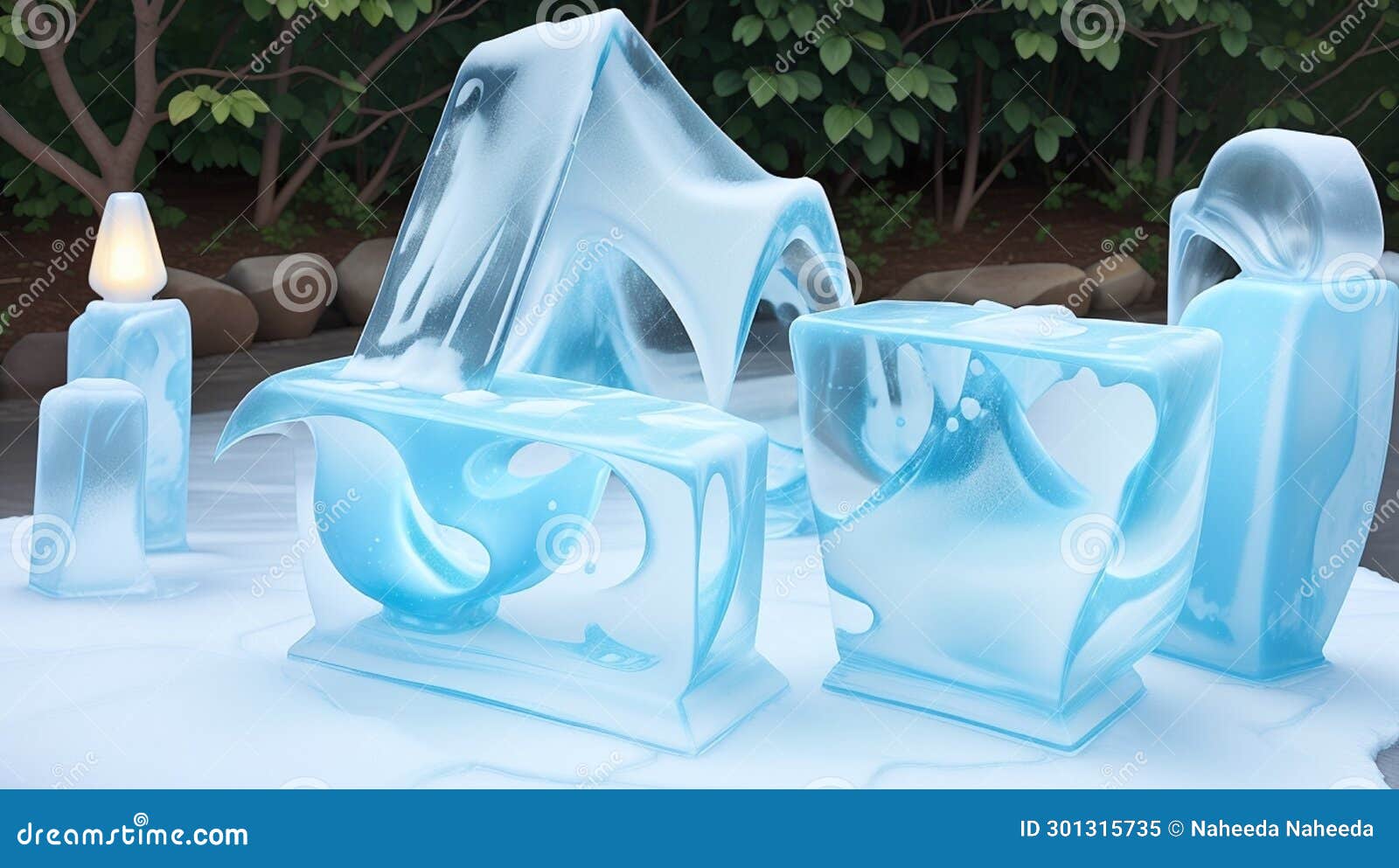 "Frozen Elegance: Sculpting Sublime Beauty in Ice" Stock Illustration ...