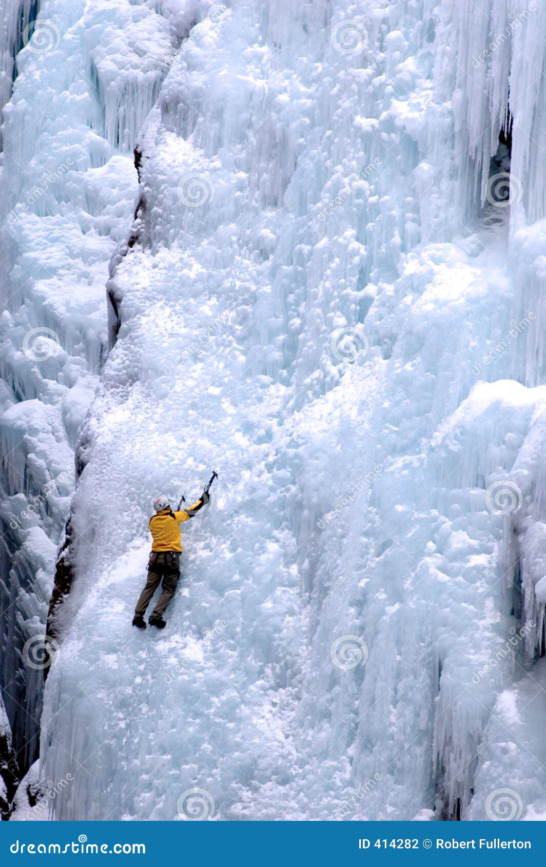 On the frozen face of it stock photo. Image of sport, climber - 414282
