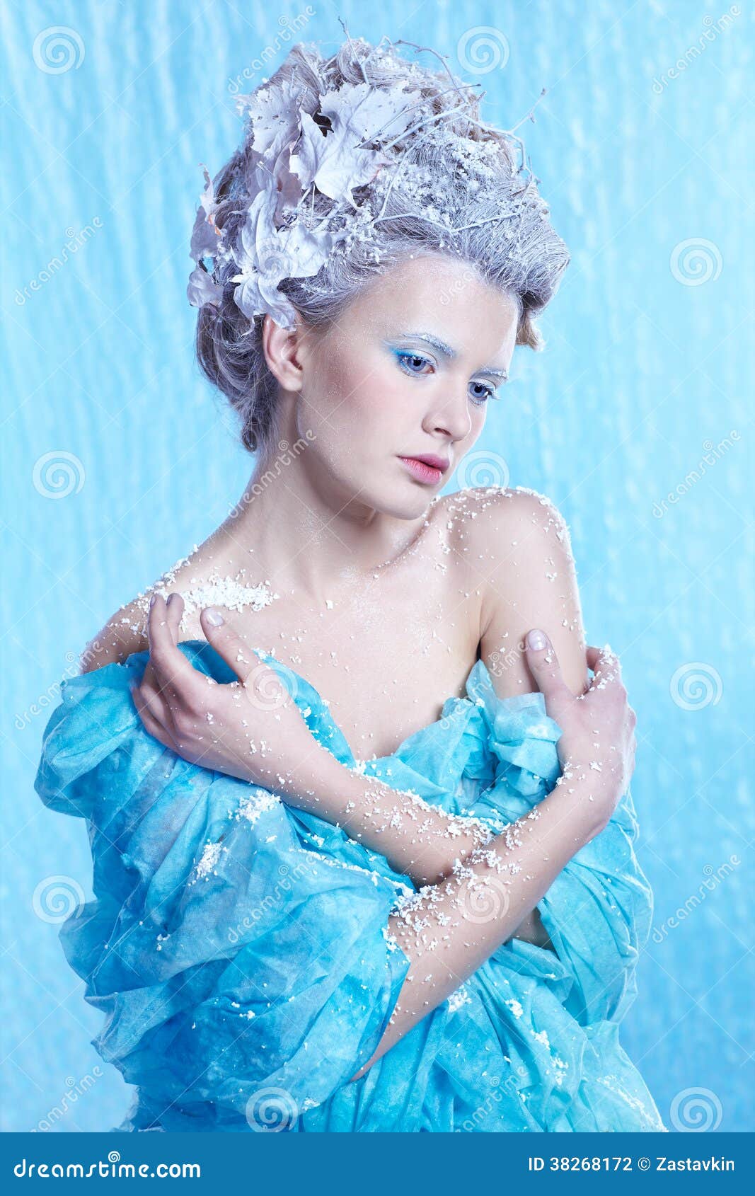 Frozen fairy stock photo. Image of beautiful, girl, glamour - 38268172