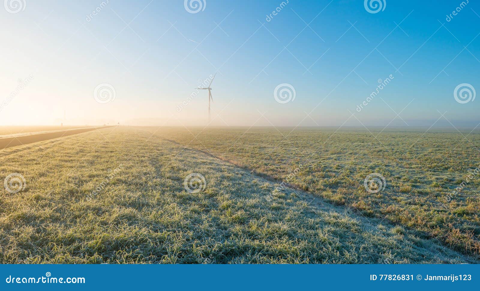 Frozen field in winter stock image. Image of rural, wind - 77826831