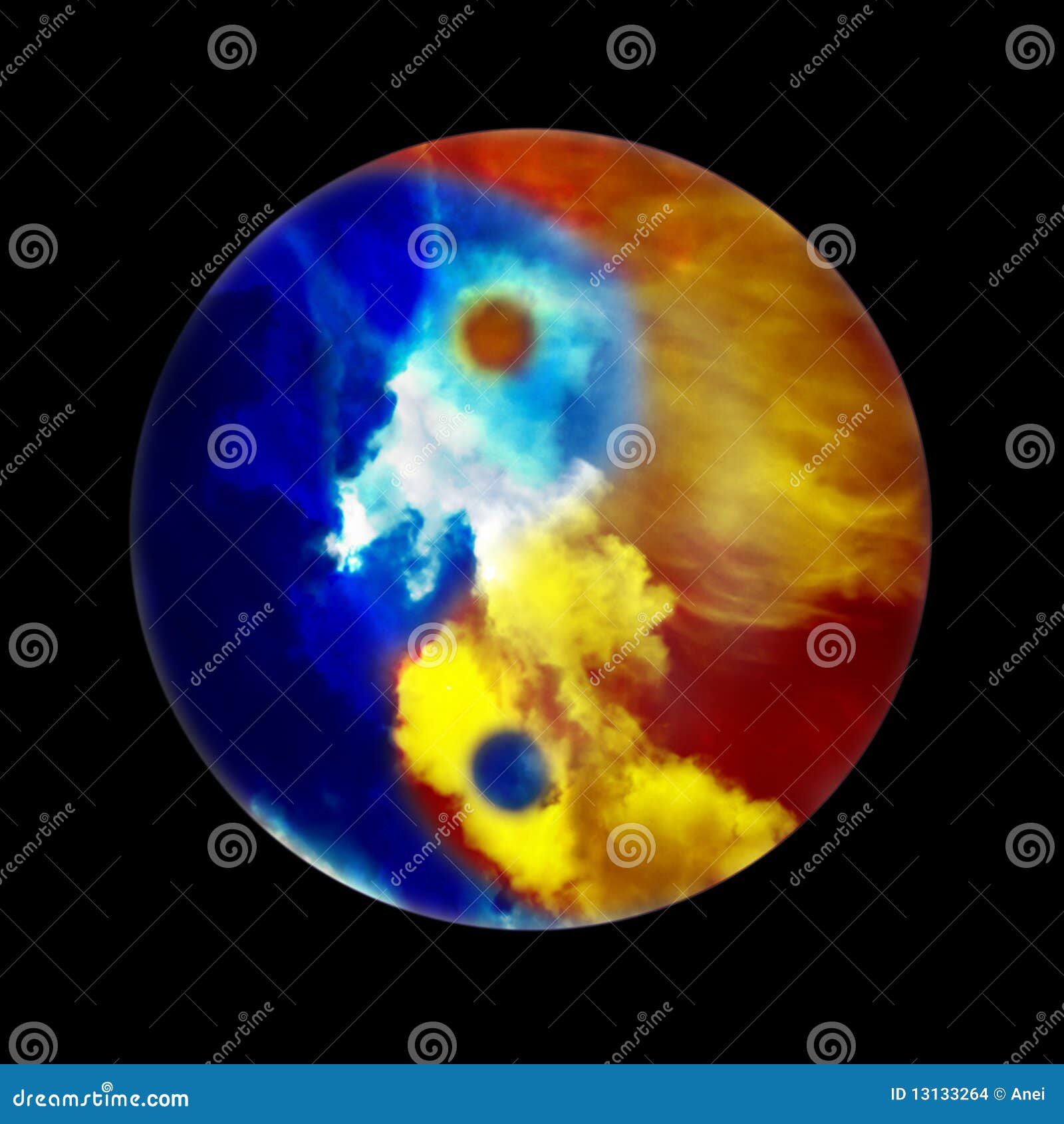 Frozen Fire Balance stock illustration. Illustration of fire - 13133264