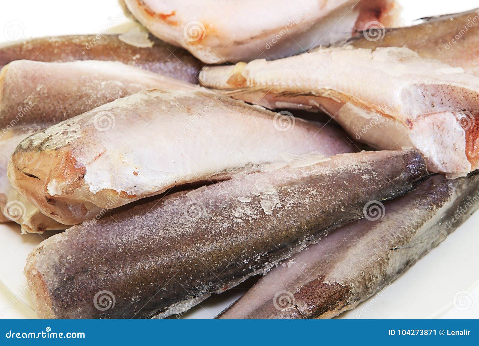 Frozen fish hake stock image. Image of heap, fish, merluccid - 104273871
