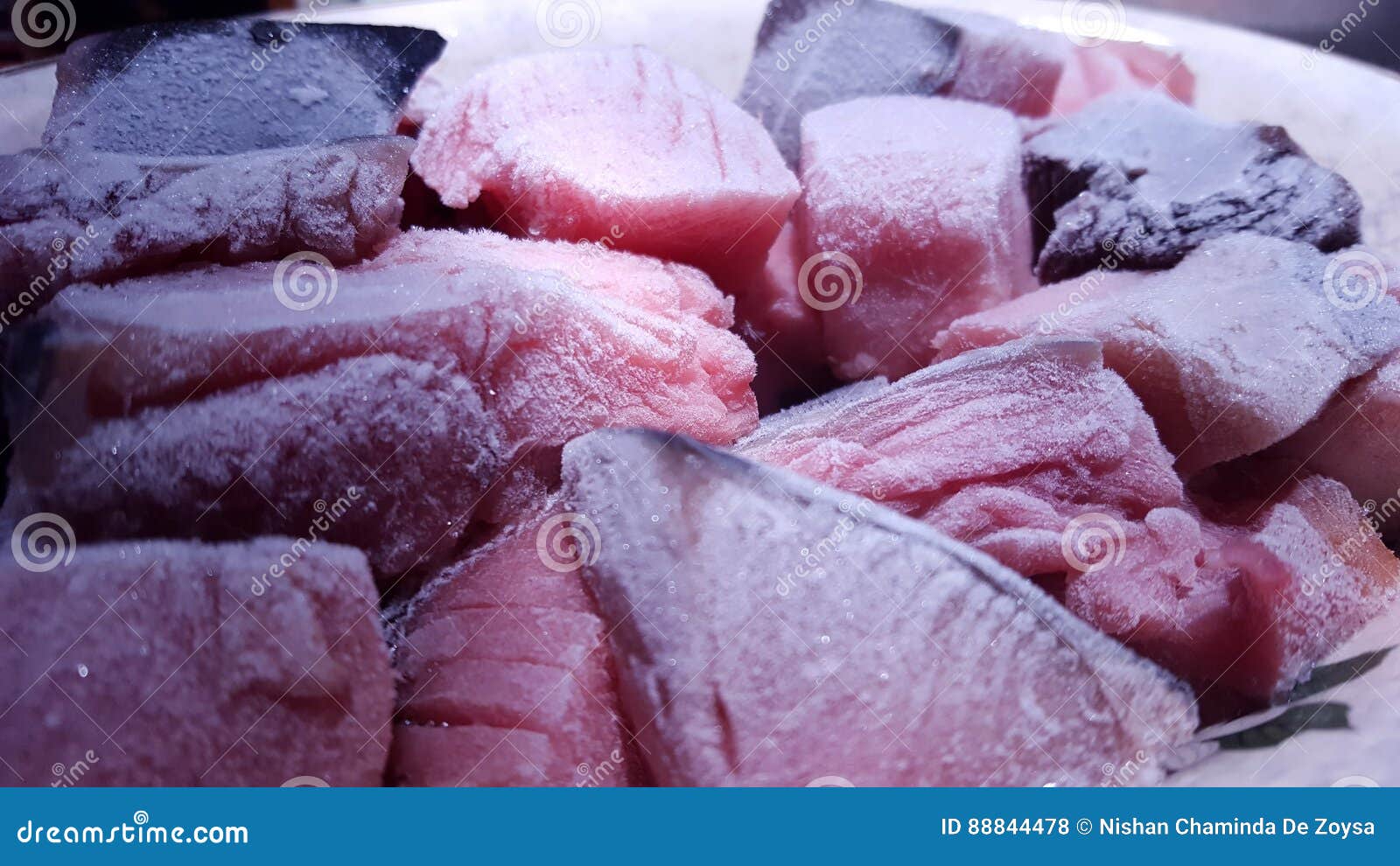 Frozen Fish and Meats stock photo. Image of lunch, dinner - 88844478
