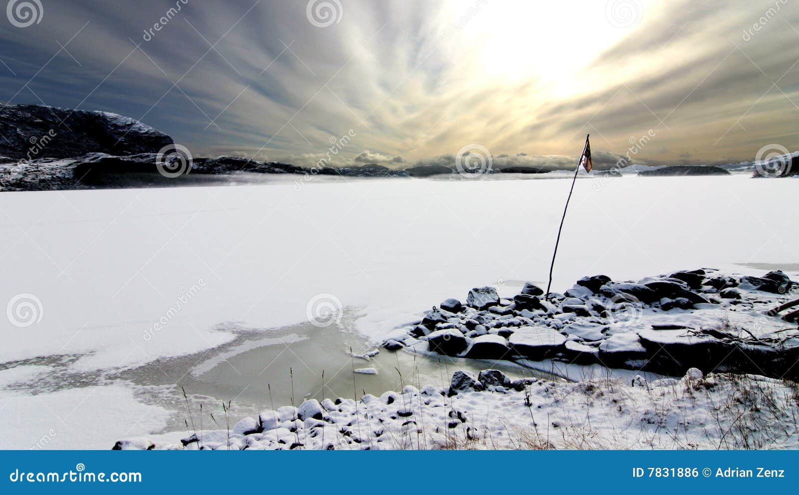 Frozen fjord, Norway stock photo. Image of light, adventure - 7831886