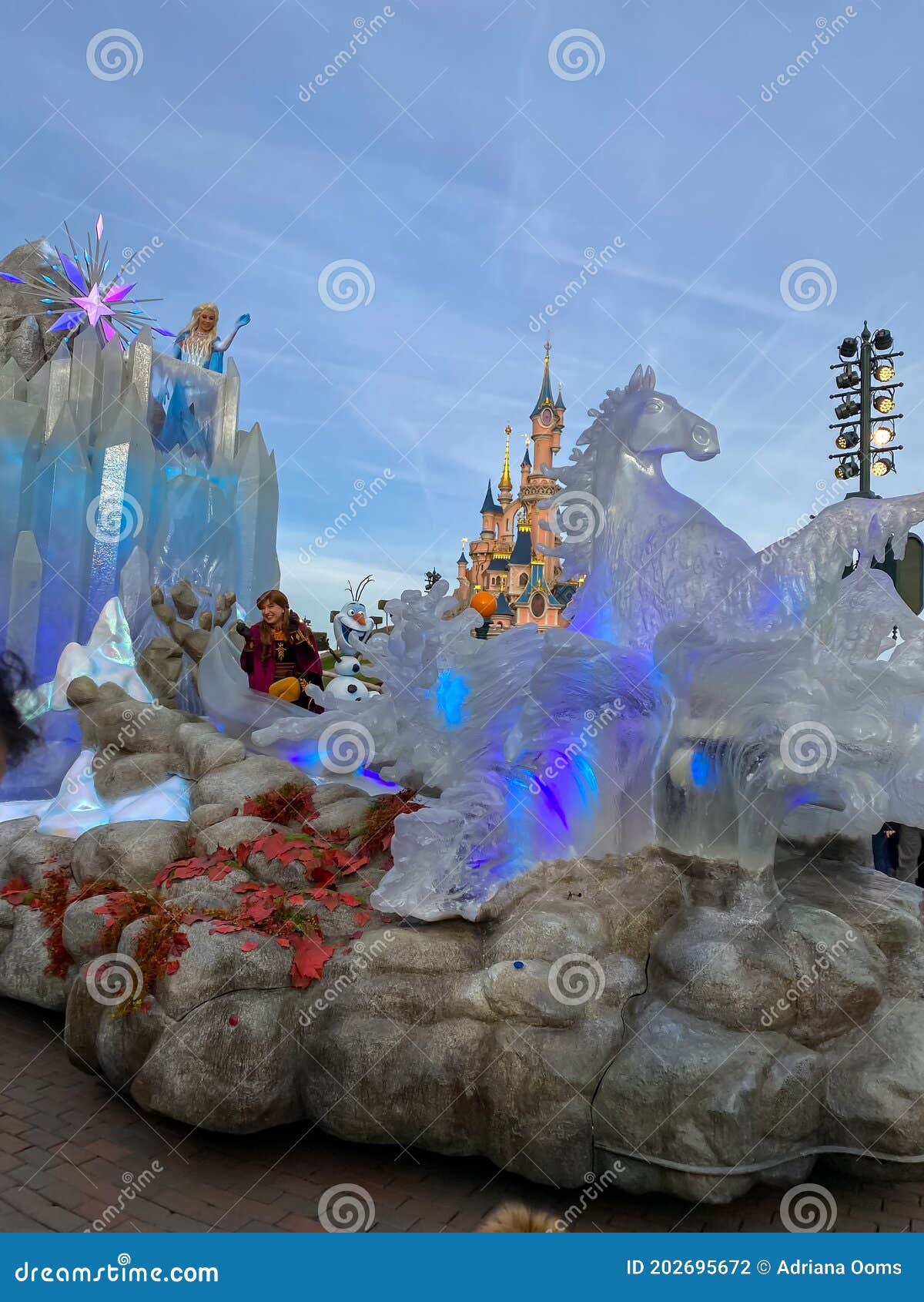 Frozen Float in Front of the Castle Editorial Photography - Image of ...