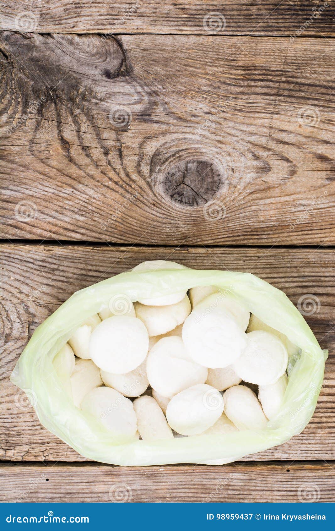 Frozen Flour Balls in the Package Stock Image - Image of isolation ...