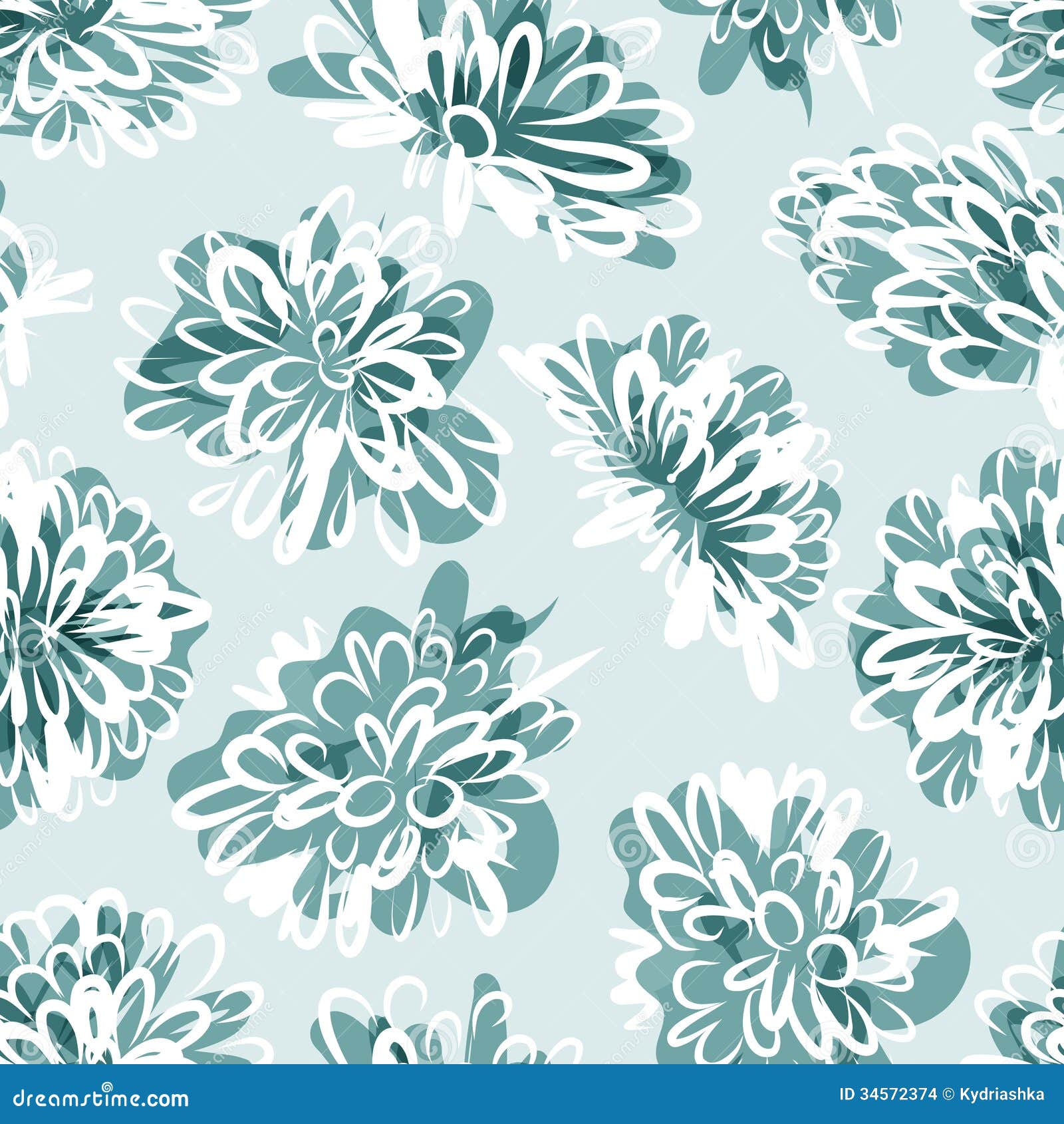 Frozen Flowers, Seamless Pattern for Your Design Stock Vector ...