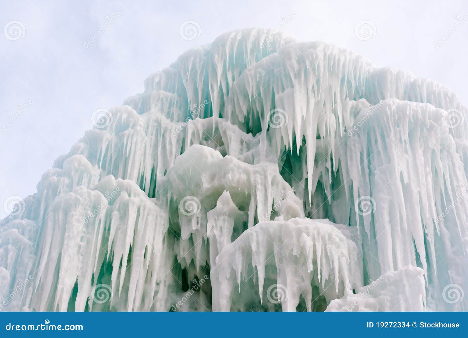 Frozen fountain stock photo. Image of weather, landscape - 19272334