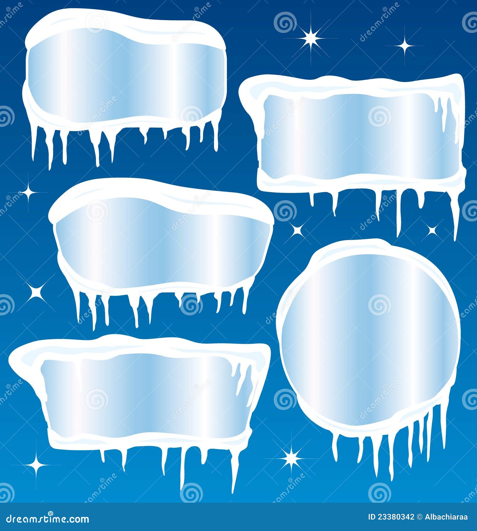 Frozen frames collection. stock vector. Illustration of editable - 23380342